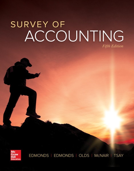 9781259631122 Survey Of Accounting 5E