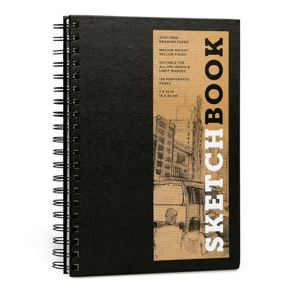 Sketchbook Basic Medium Spiral Black