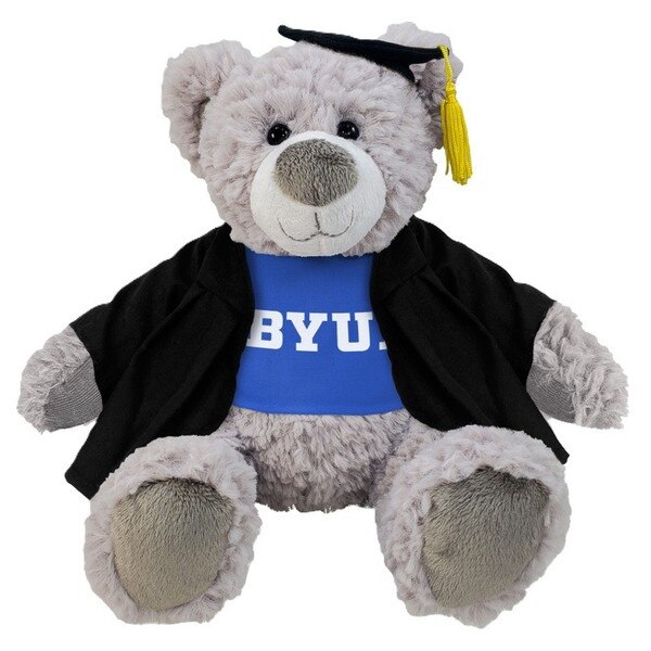 Graduation Bear BYUI Cap and Gown