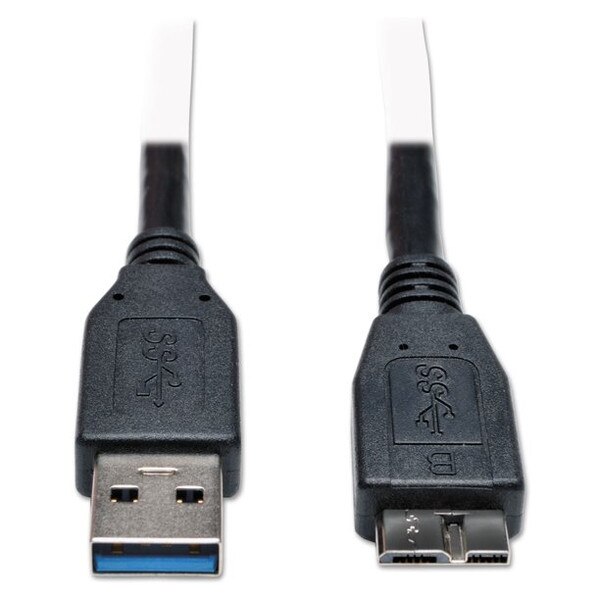 Tripp Lite 3ft USB 3.0 SuperSpeed Device Cable USB-A Male to USB Micro-B Male Black