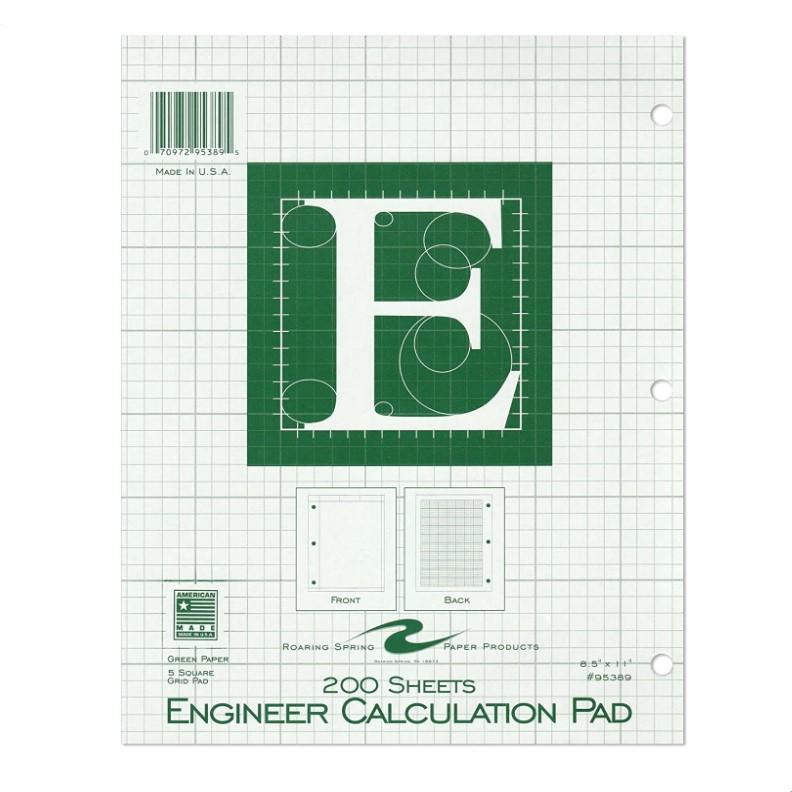 Engineer Calculation Pad 200 Count 5X5