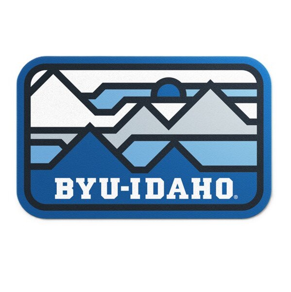 Sticker BYU-Idaho Mountain Range Minimal