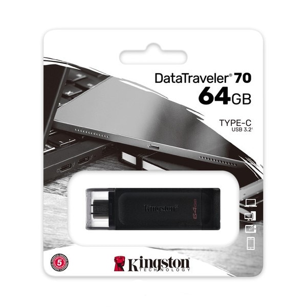 Kingston DataTraveler 70 USBC Flash Drive 64 GB