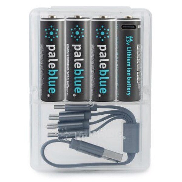Pale Blue Rechargeable AA Batteries